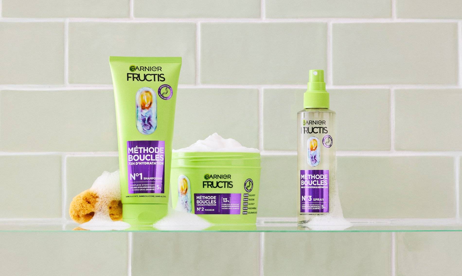 DÉCOUVREZ LA GAMME GARNIER FRUCTIS MÉTHODE BOUCLES