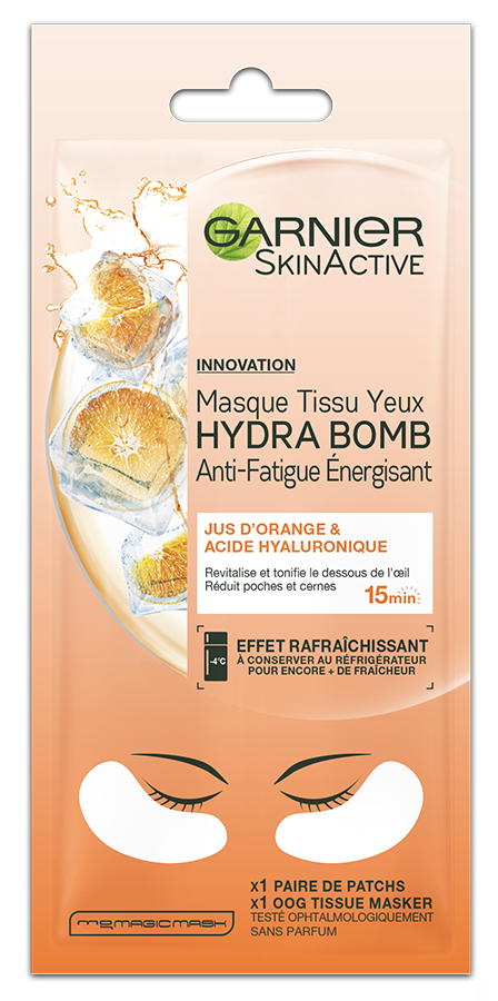 Garnier SkinActive - Masque Tissu Yeux Anti-Fatigue Énergisant - Garnier