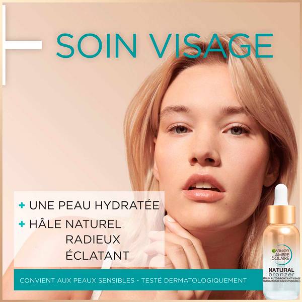 Natural Bronzer Sérum visage autobronzant: éclat naturel | Garnier