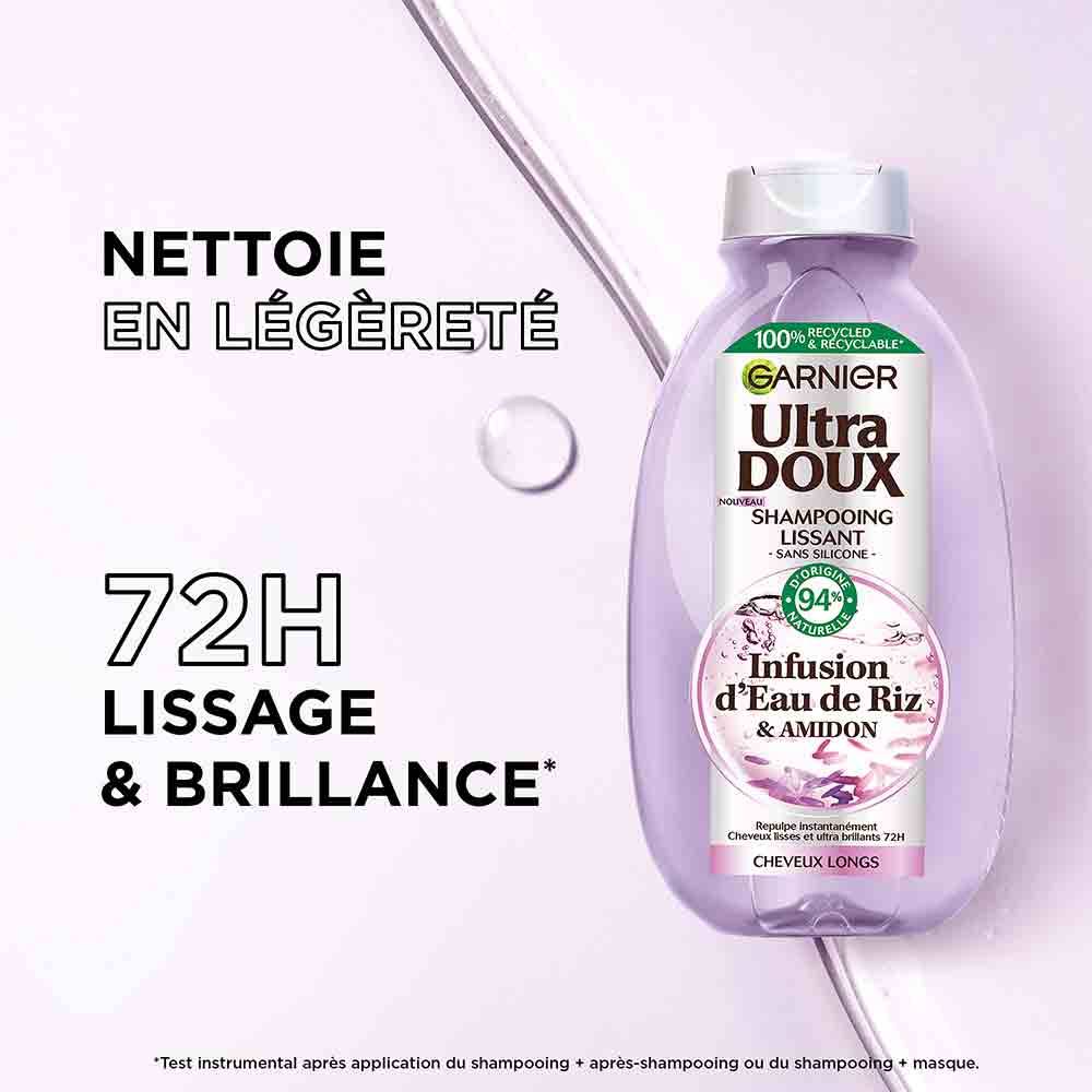 Ultra doux: Shampooing infusion d’eau de riz & amidon | Garnier