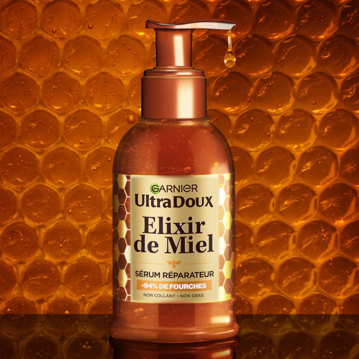 Sérum Réparateur Ultra Doux: Élixir de Miel pour Cheveux | Garnier