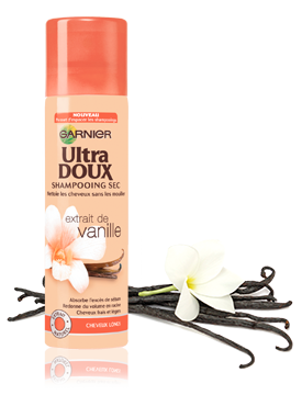 Ultra Doux, Lait de vanille et pulpe de papaye, Shampooing 2 en 1 - Garnier