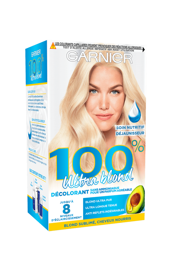 Décoloril 100% ultra blond pour cheveux en toute sécurité | Garnier
