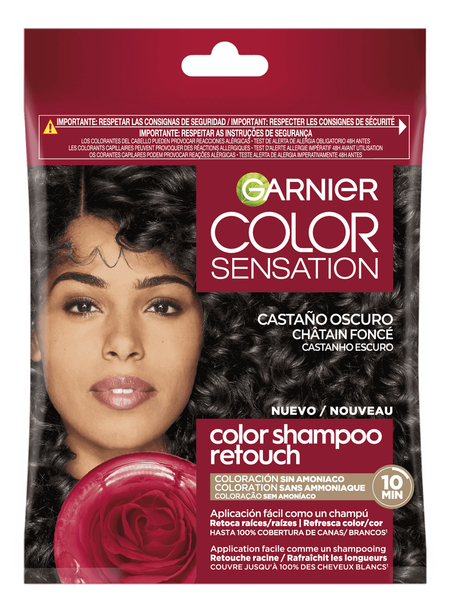 Color Shampoo Retouch Châtain Foncé pour Cheveux Colorés | Garnier