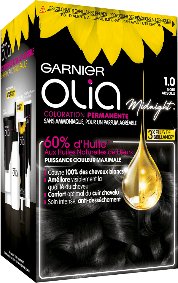 Olia 1.0 - Noir absolu - Garnier