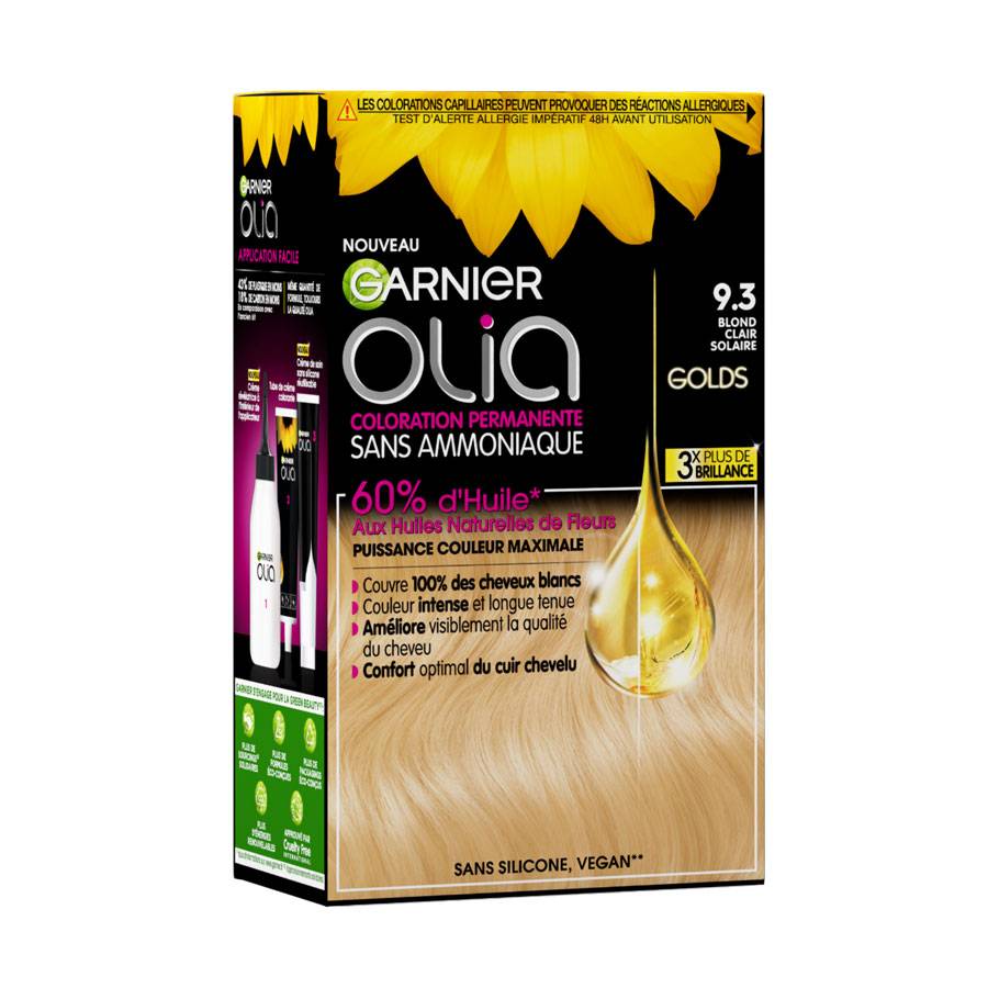 Olia 9.3 - Blond Clair Solaire : Brillance et Confort | Garnier